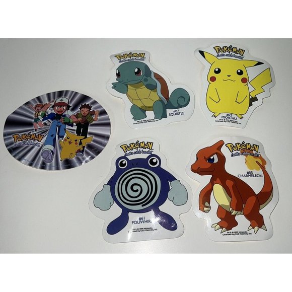 Nintendo | Toys | Vintage 999 Nintendo Pokemon Sticker Lot Of 5 45 ...
